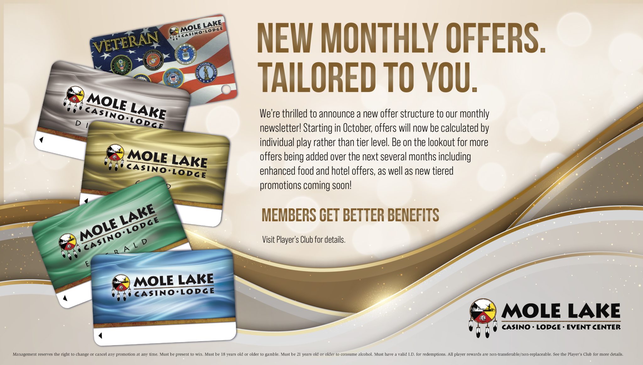 Get Your Lucky Break! - Crandon, Wisconsin - Mole Lake Casino & Lodge